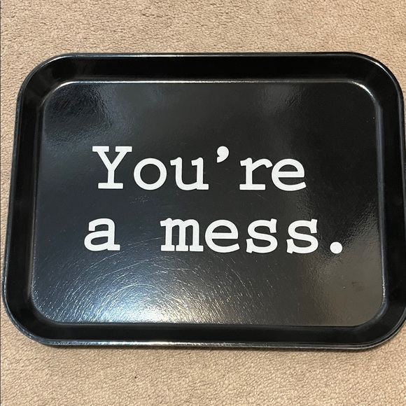 camtray | Dining | Black Cafeteria Tray With White Text | Poshmark